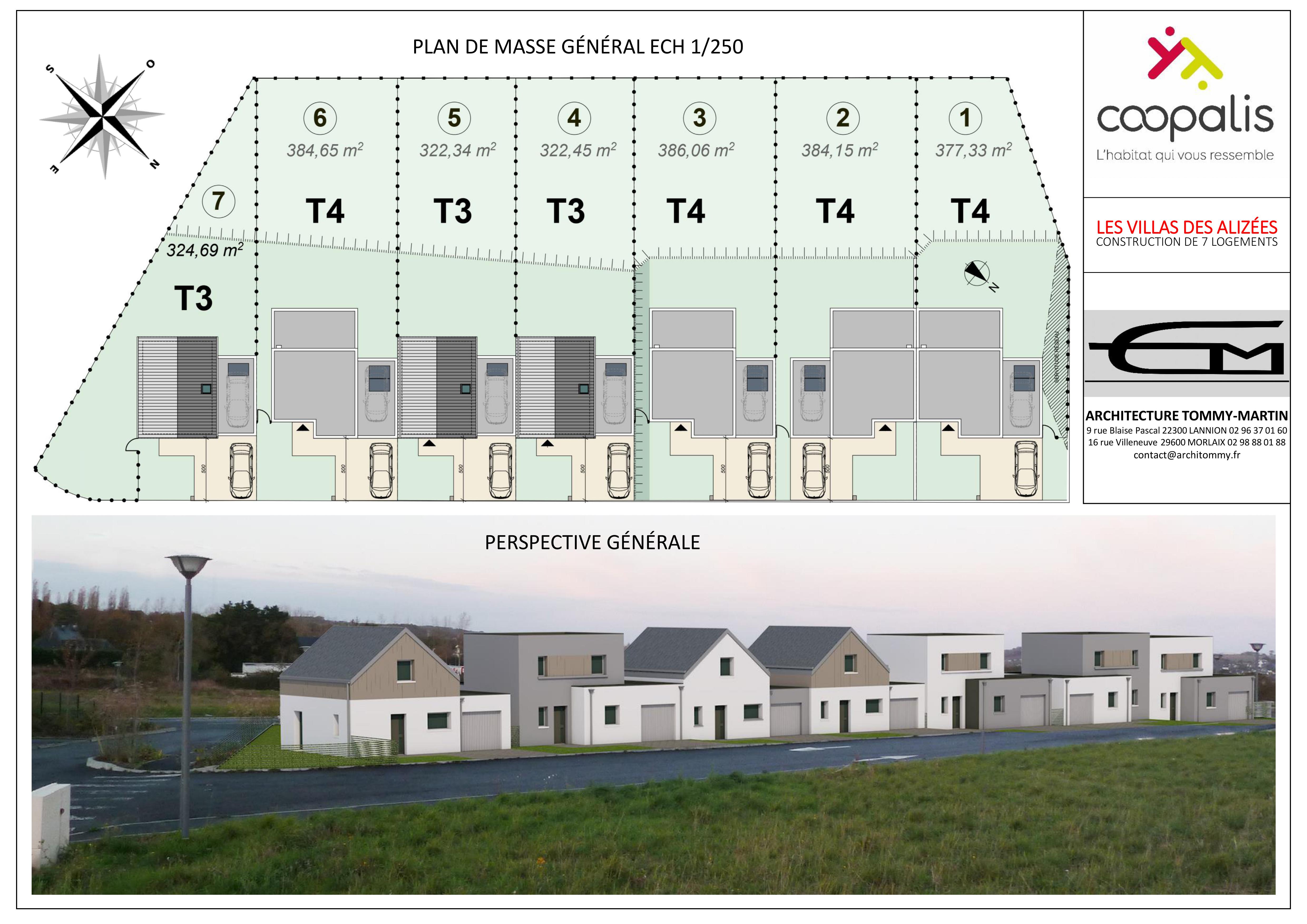 VILLAS LES ALIZES PLAN MASSE - Coopalis